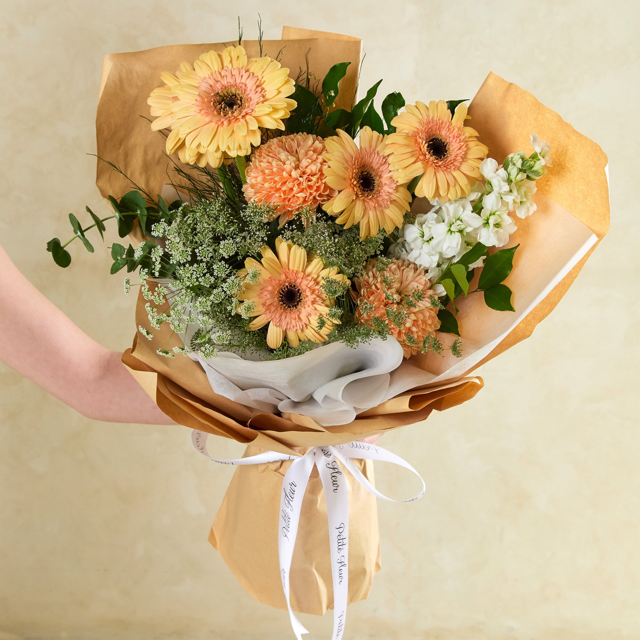 Glowbeam Gerbera | Bunga Buket | Petite Fleur