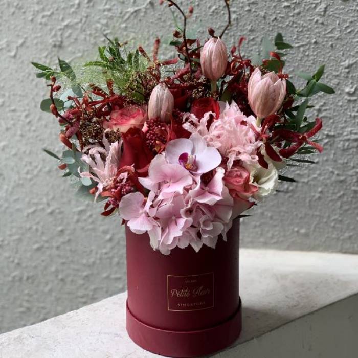 Petite Round Flower Box - Fresh Blooms